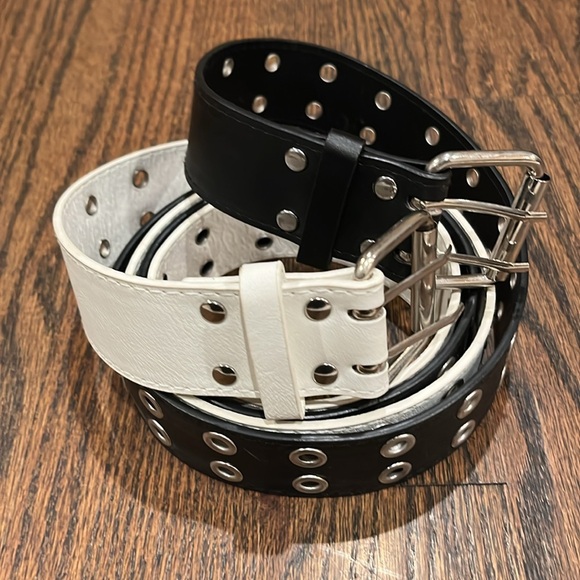 Accessories | Two Belts Available One Black One White With Grommets ...
